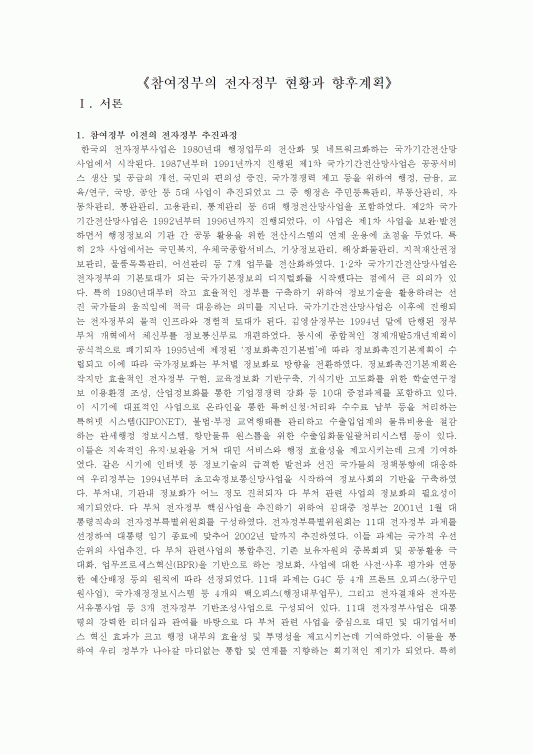 참여정부의 전자정부
