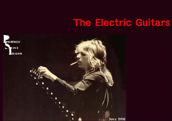 Electric Guitars 레포트 자료