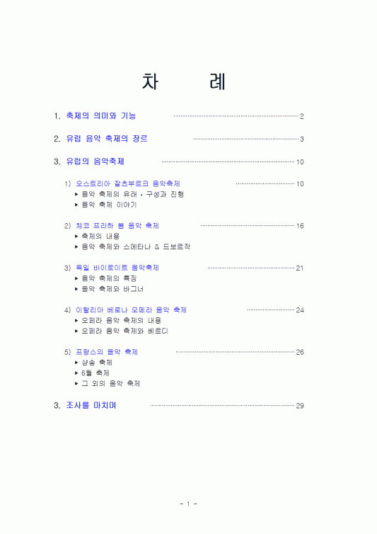 유럽의 음악 축제