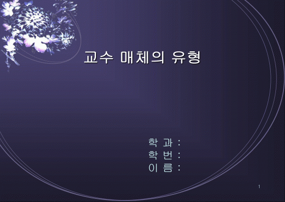 교수매체의 유형