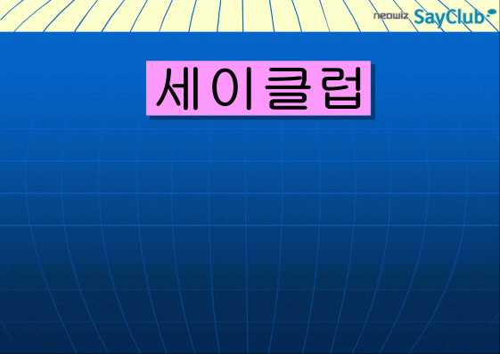 세이클럽 레포트 자료