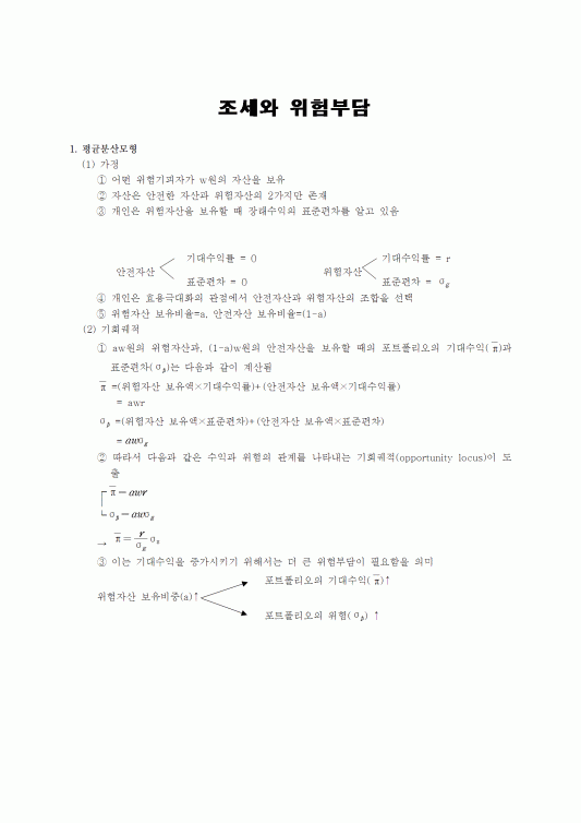 조세와 위험부담
