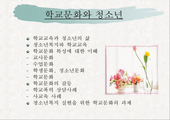 학교문화와 청소년