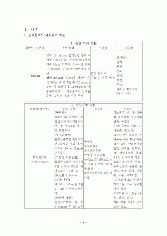 [분석/조사] 분만실 실습 케이스