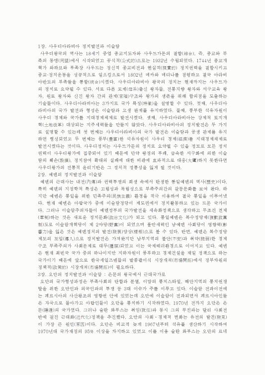 중동정치의 이해
