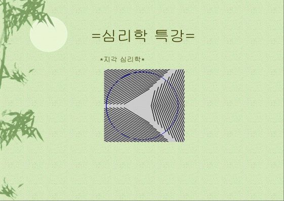 [심리학]지각심리학 ppt