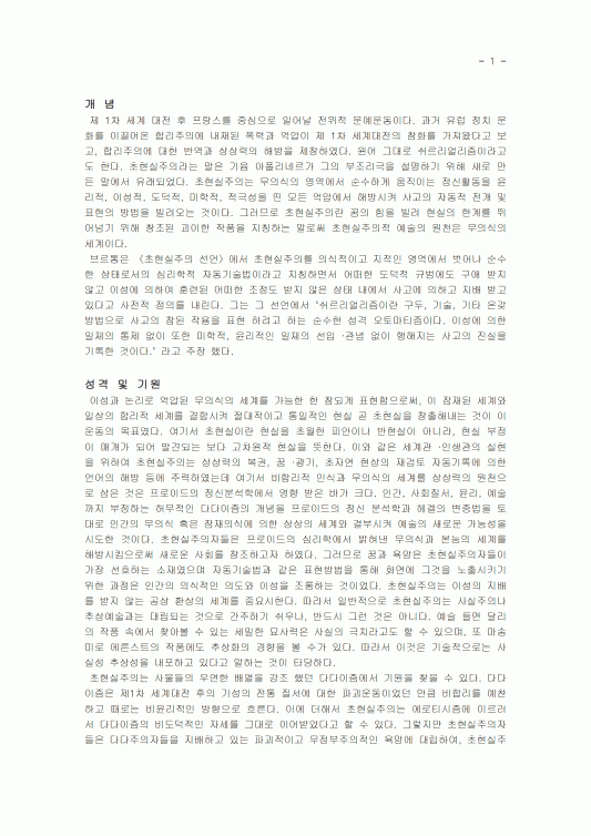 초현실주의 데칼코마니 데페이즈망 꼴라쥬 오토 마티즘 프로타쥬 Frottage