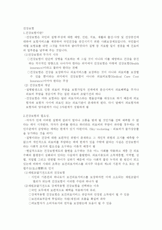 건강보험 [분석/조사]
