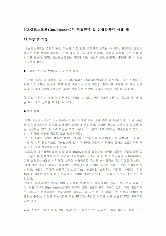 Oscilloscope 레포트 자료