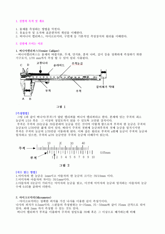 [대학물리학] 길이 및 곡률반경 예비,결과 레포트