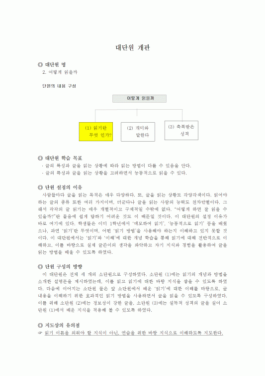 국어수업지도안[중2]