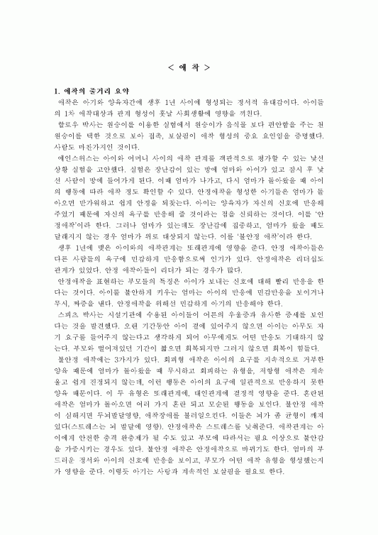 애착과 언어습득의 비밀