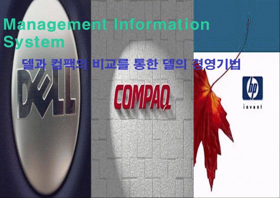 델과 컴팩의 비교를 통한 델의 경영기법
