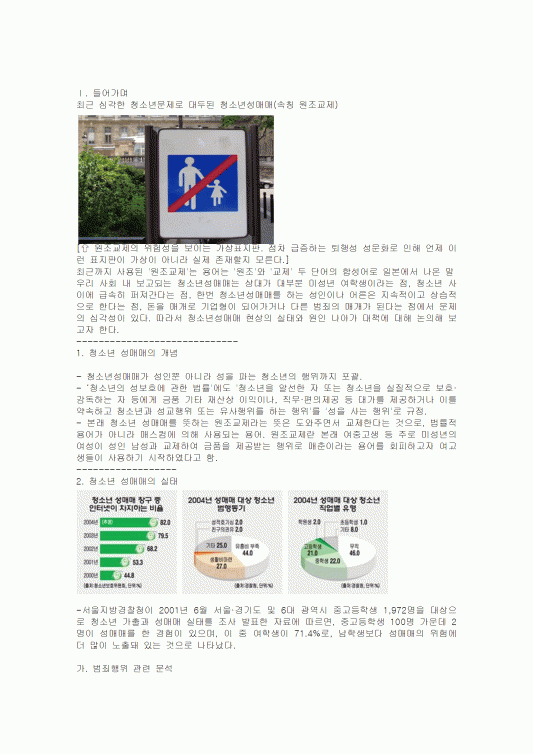청소년 성매매에 대한 심층분석