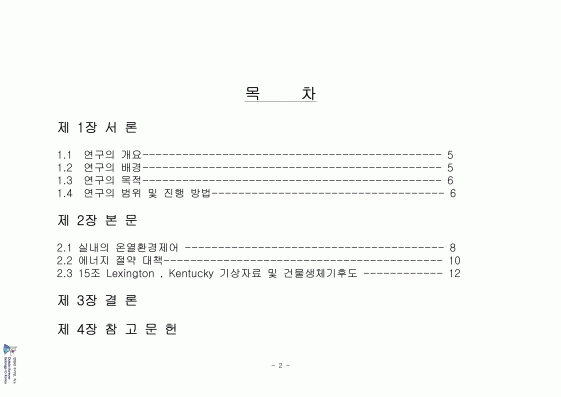건물생체기후도