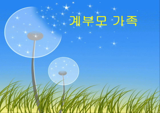 계부모 가족 레포트 자료