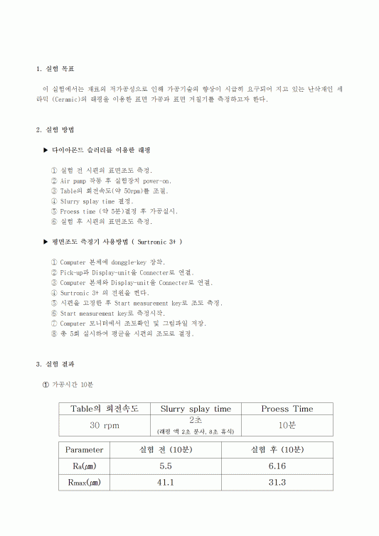 기계공학 (래핑)