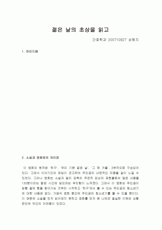 젊은 날의 초상