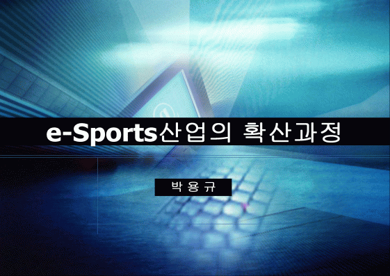 e-Sports산업의 확산 과정
