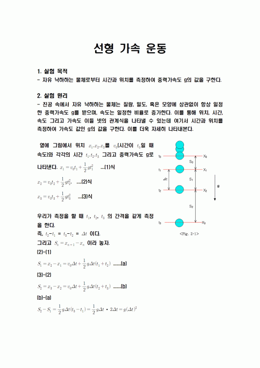선형 가속 운동
