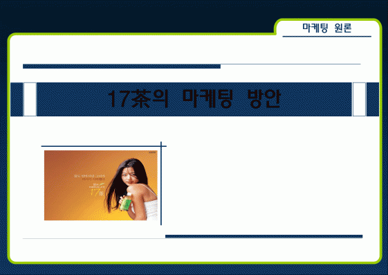 17차(17茶)의 마케팅 분석