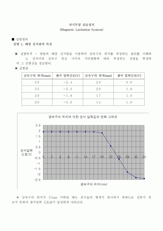 자기부양 레포트 자료