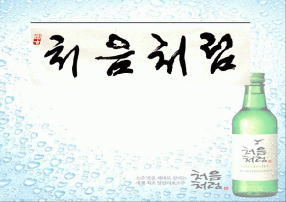 [마케팅] 처음처럼 마케팅 분석