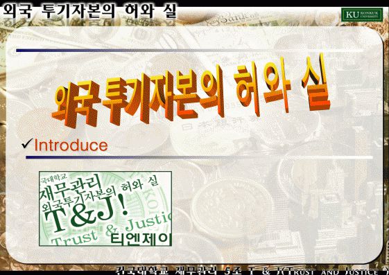 [재무] 외국 투기 자본의 허와 실