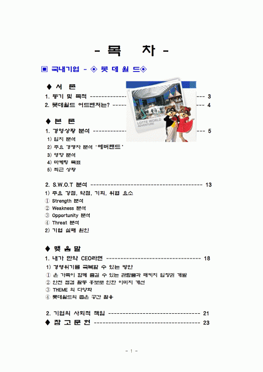 경영실패 기업의 사례 롯데월드와 폴라로이드