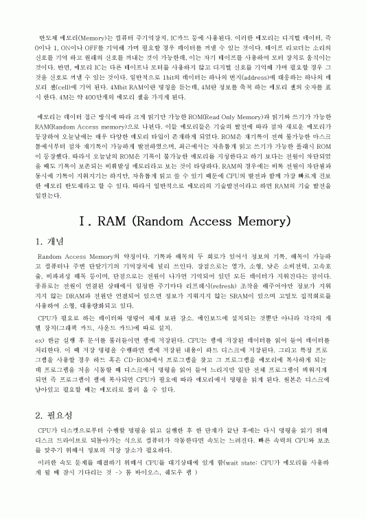메모리 반도체