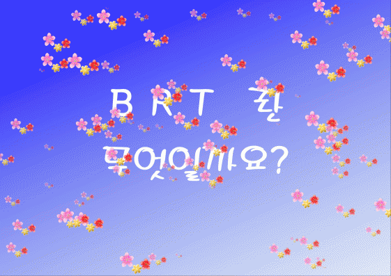 BRT에 대해서 알아보자