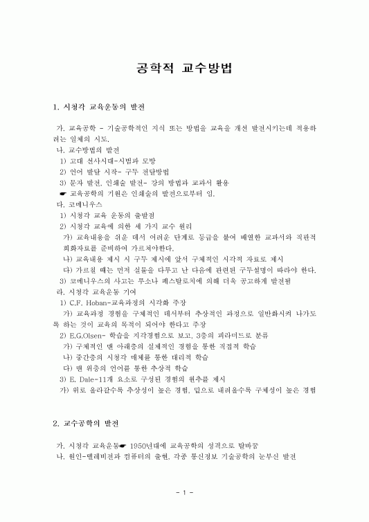 공학적 교수방법