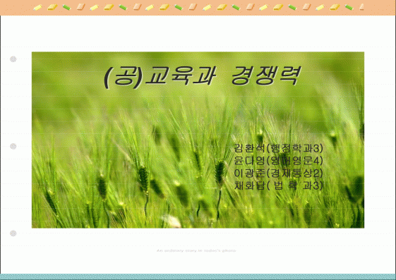 공교육과 경쟁력