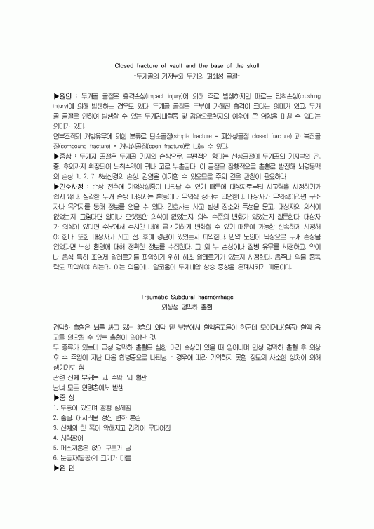 신경외과 상병명