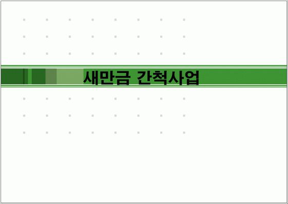 새만금 사업 [사회과학]