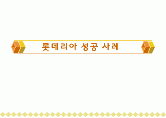 롯데리아 - 조사분석자료 - PPT