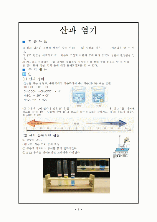 산염기-화학교과교육론