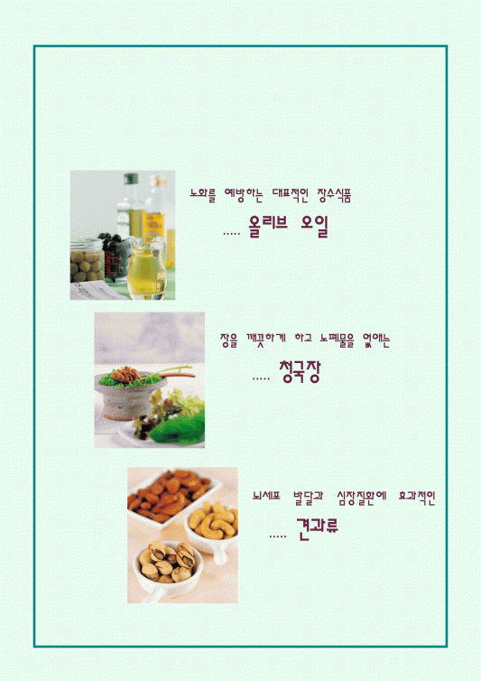 웰빙음식 레포트 자료