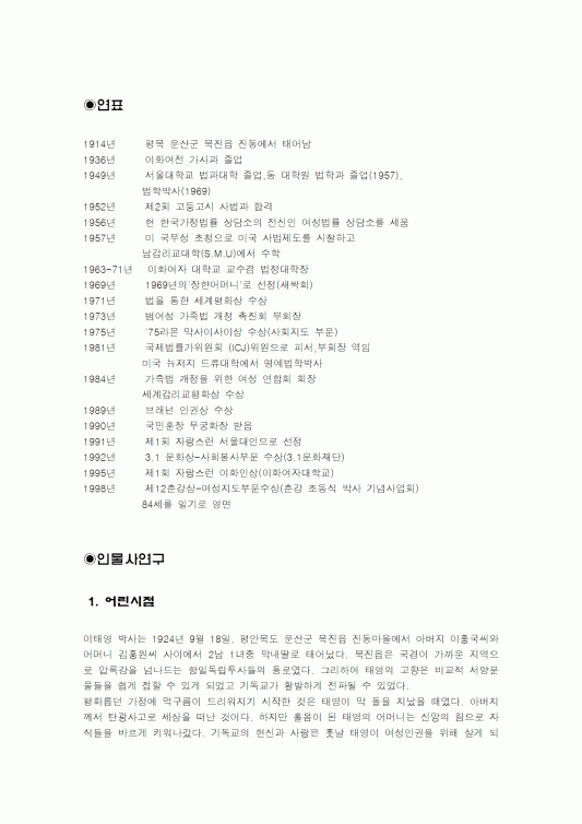 이태영에 대하여