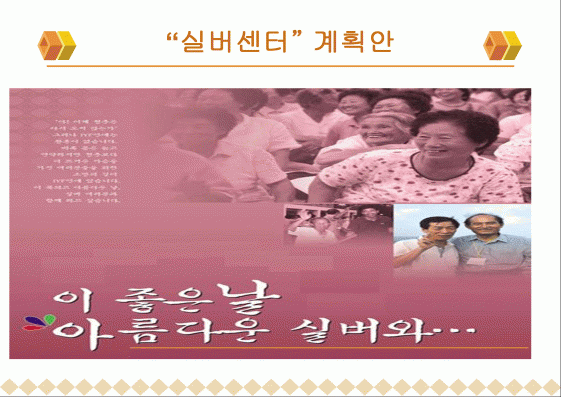 실버센터 레포트 자료