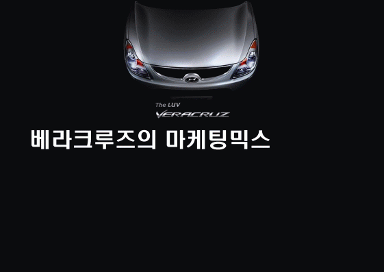 베라크루즈의 마케팅믹스(4P) 전략