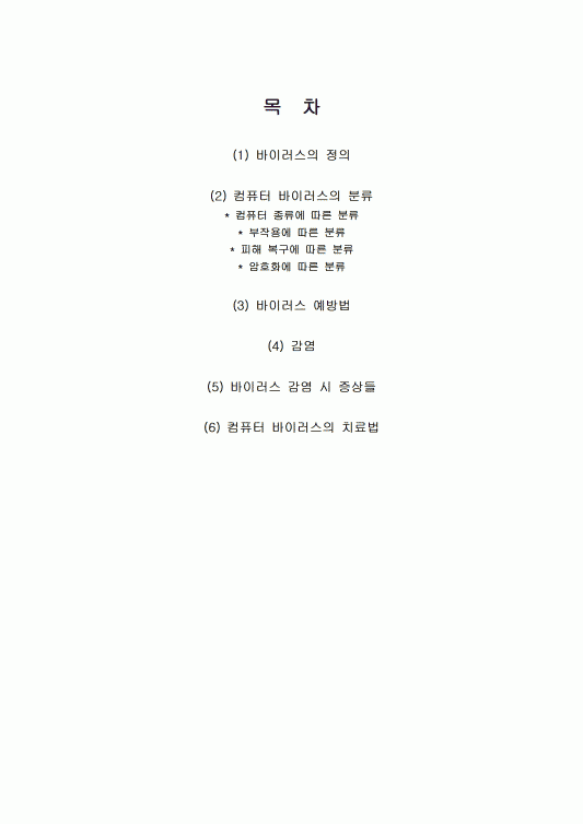 바이러스의 종류와 예방, 치료법