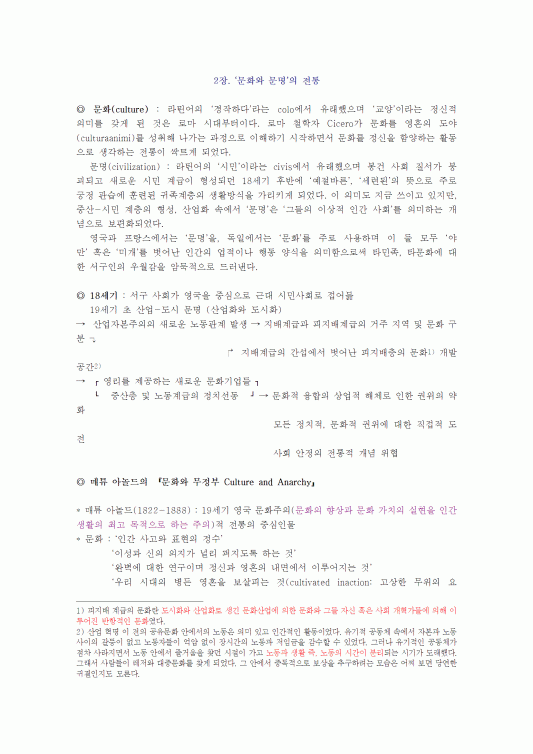 문화연구와 문화이론 정리 자료(2-4장)입니다
