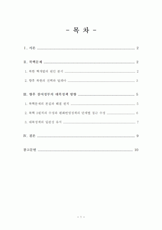 북핵문제와 남북관계