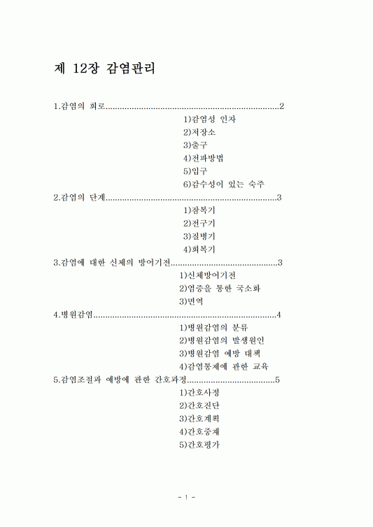 기본이론감염관리