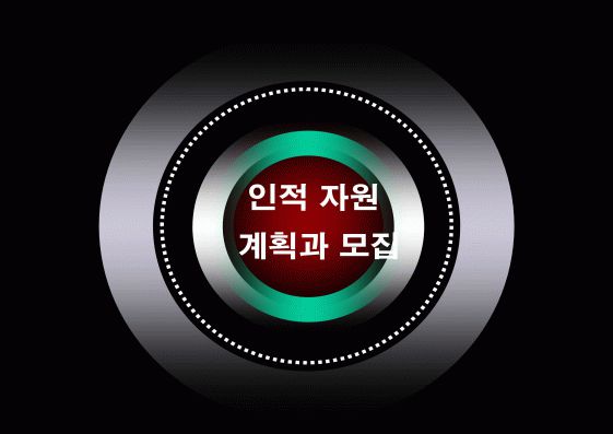 인적 자원 계획과 모집