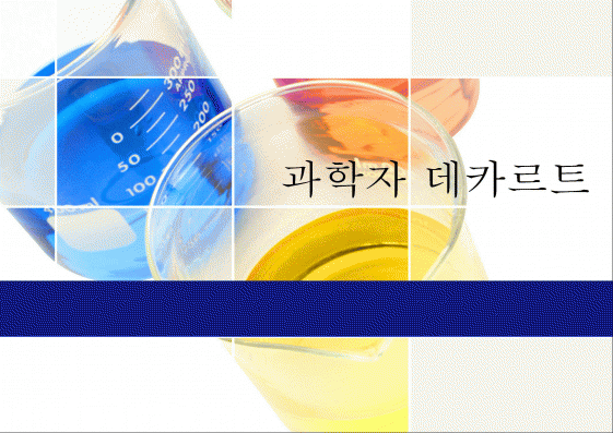 과학자 데카르트
