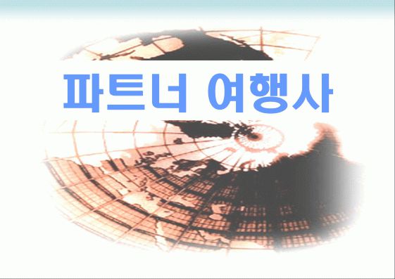 [마케팅] 파트너 여행사 소개 분석