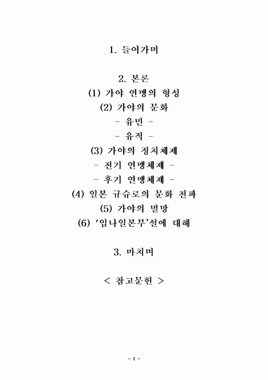 [인문과학] 가야의 역사와 문화