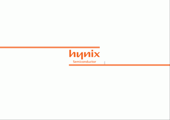 하이닉스 레포트 자료
